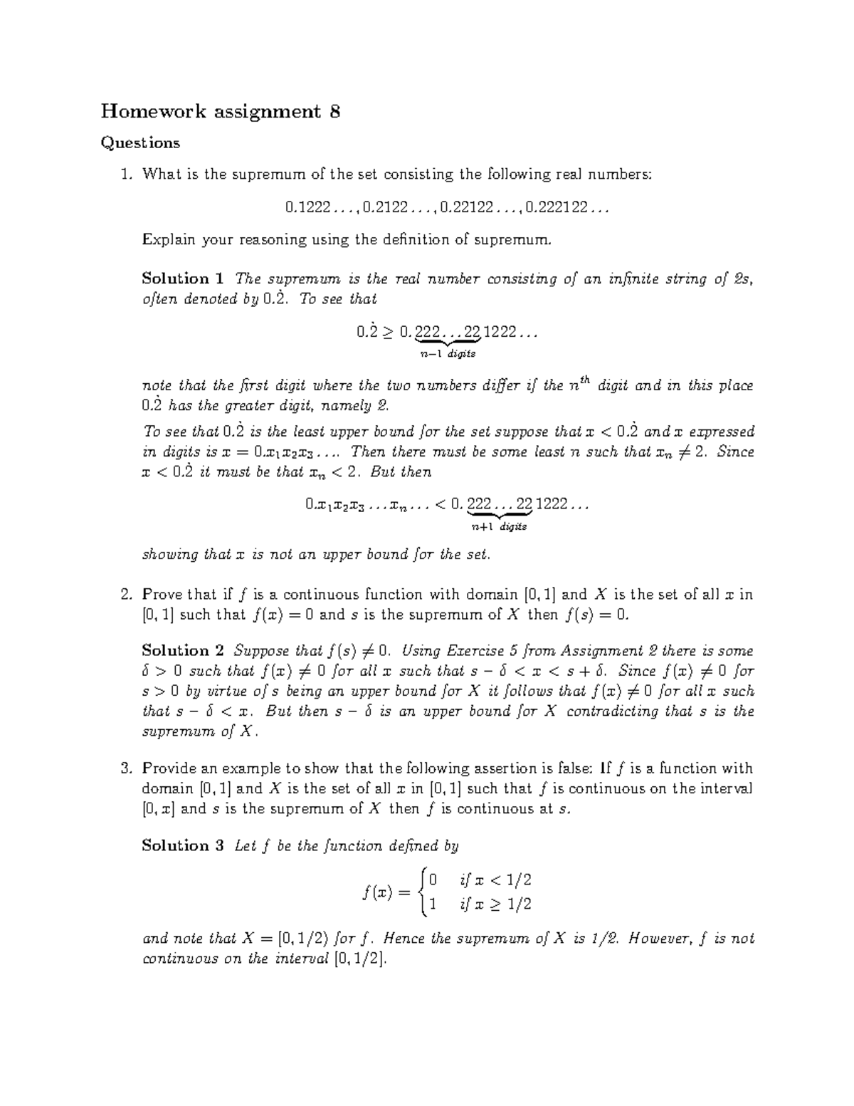 Homework-8 - Homework 8 Math 1300 Fall 2020-2021 in class Professor Amenda Chow - Homework - Studocu