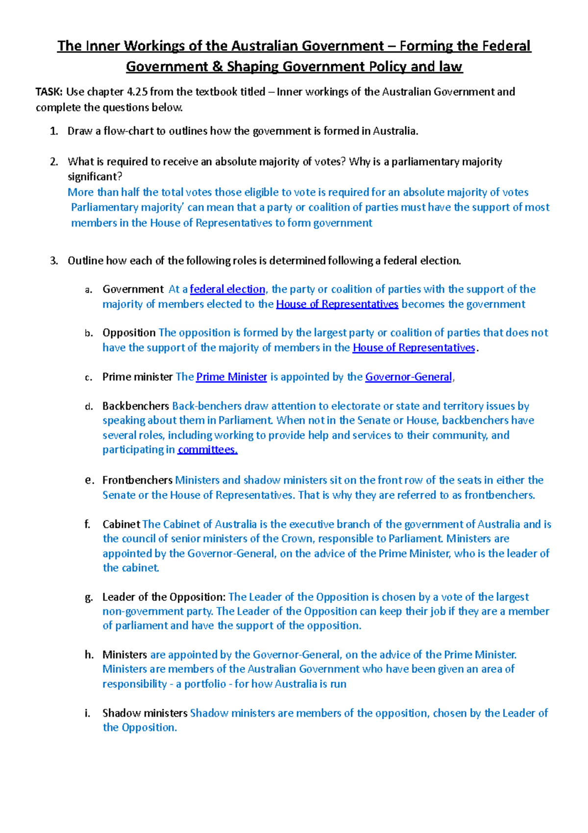 Forming Government and Policy done - The Inner Workings of the ...