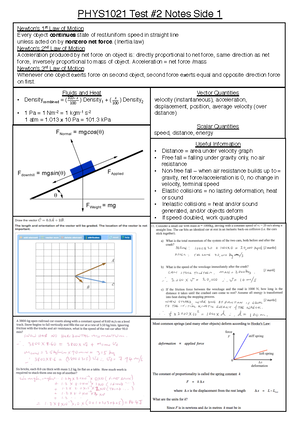 P1021 mech summary - - Studocu