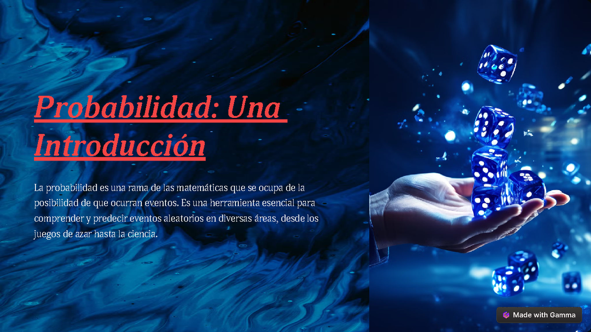 Probabilidad-Una-Introduccion - Probabilidad: Una Introducción La probabilidad es una rama de ...