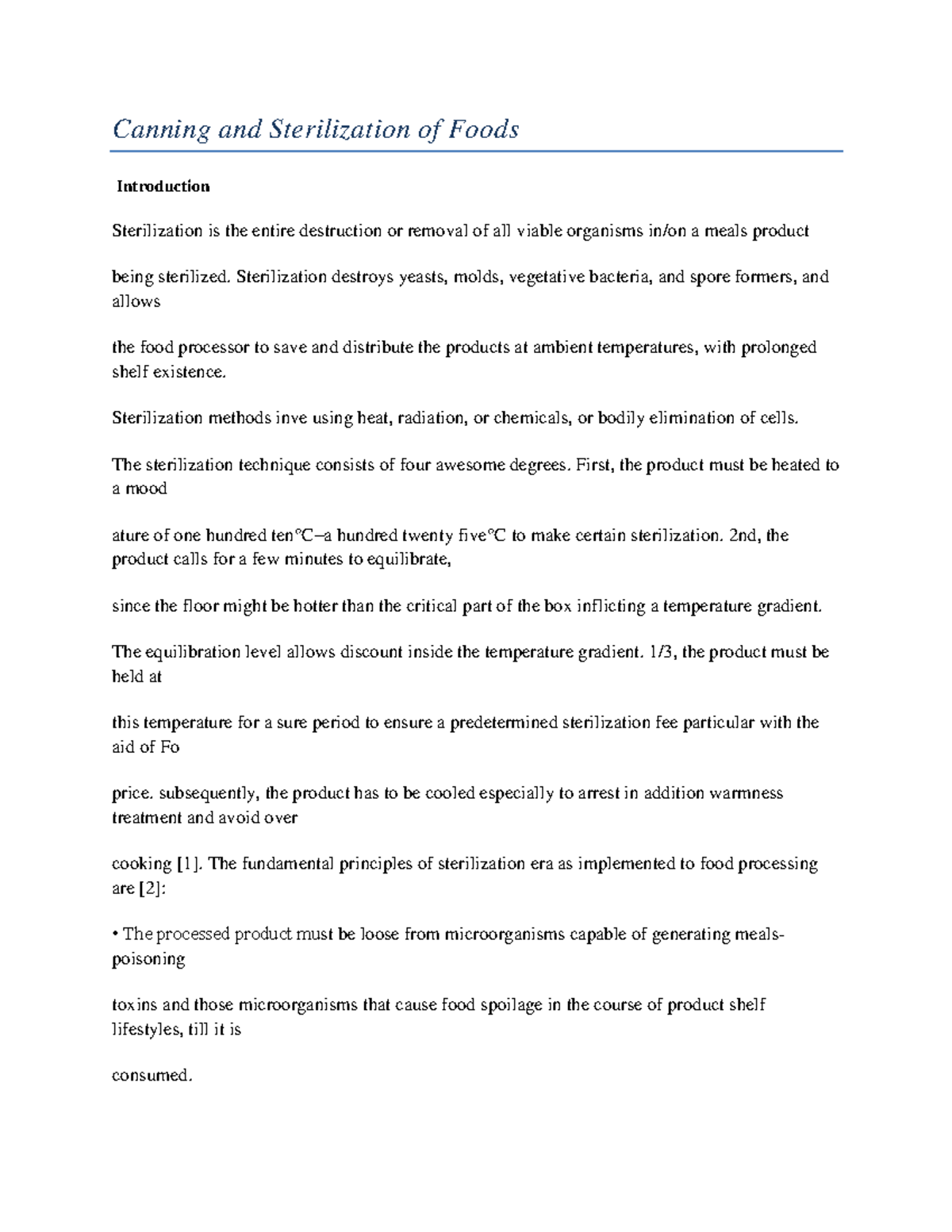 Canning and Sterilization of Foods - Canning and Sterilization of Foods ...