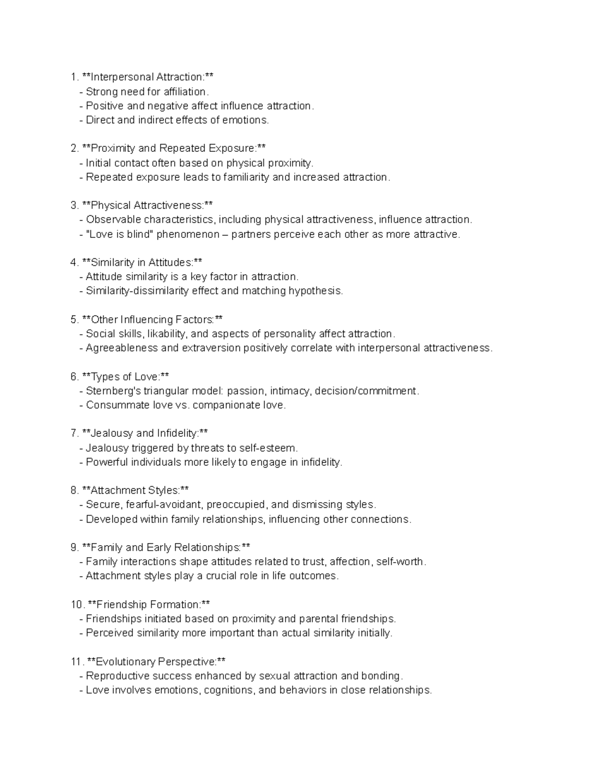 PSY220 Ch7 - Summary Social Psychology - Interpersonal Attraction ...