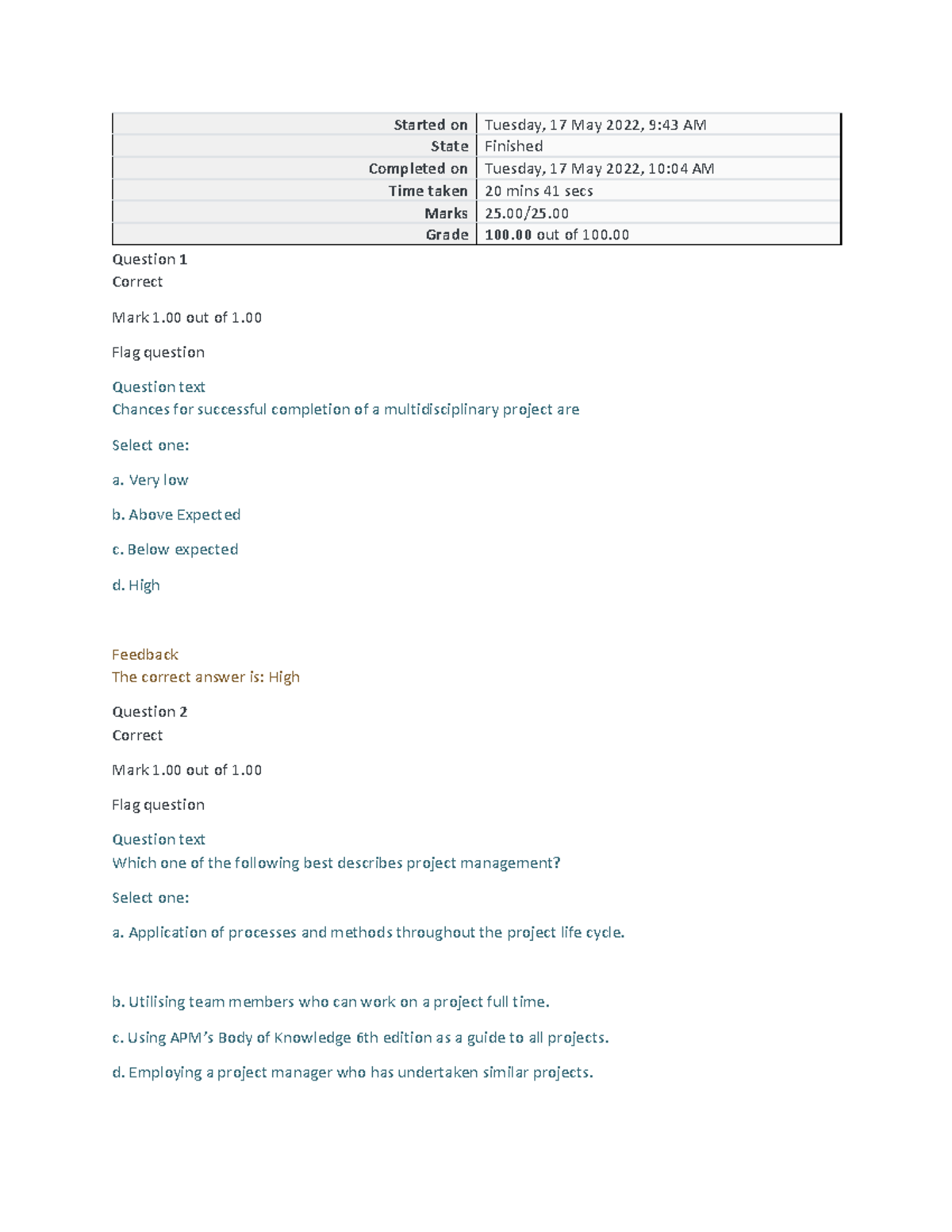 Document 7 - Programmin Management MCQs Assignment 2 - Started on ...