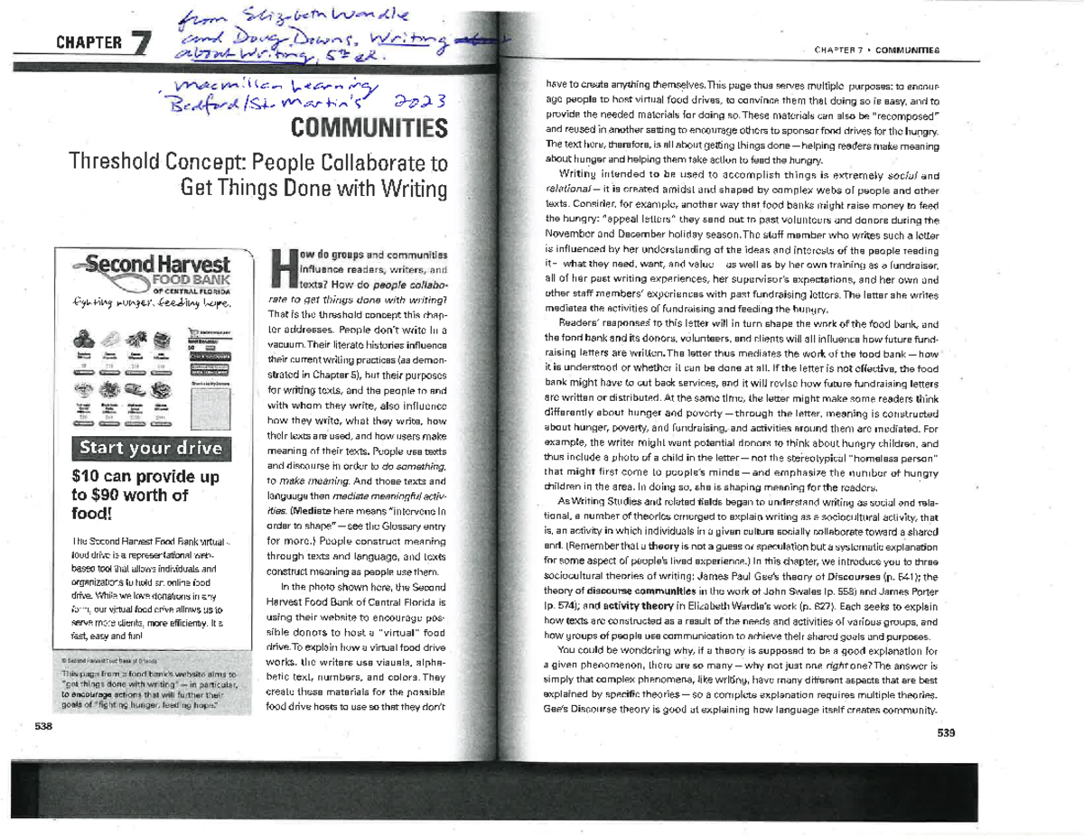 Chapter 7, Communities - 0HAPTER 7 . W. t^^:(4 n laa-^,icr, B{-/Si- n"t ...