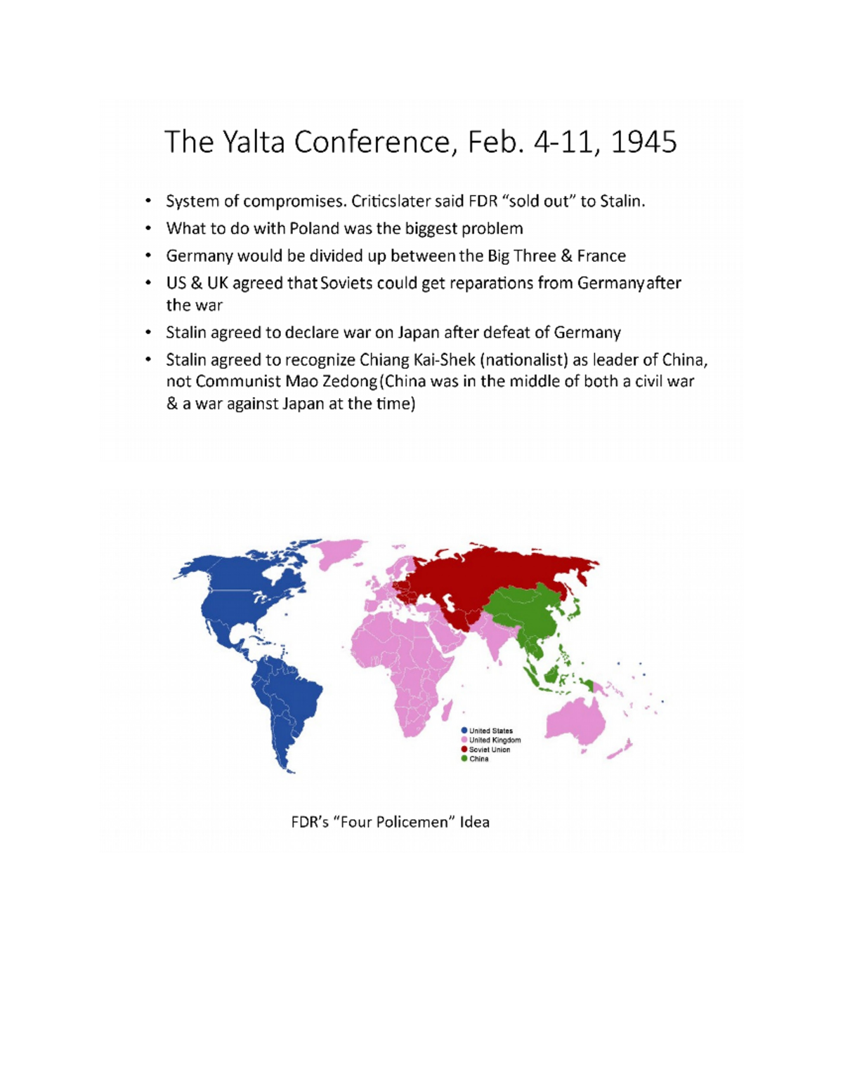 CH.3- THE Yalta Conference Continued - The Yalta Conference, Feb. 1945 ...