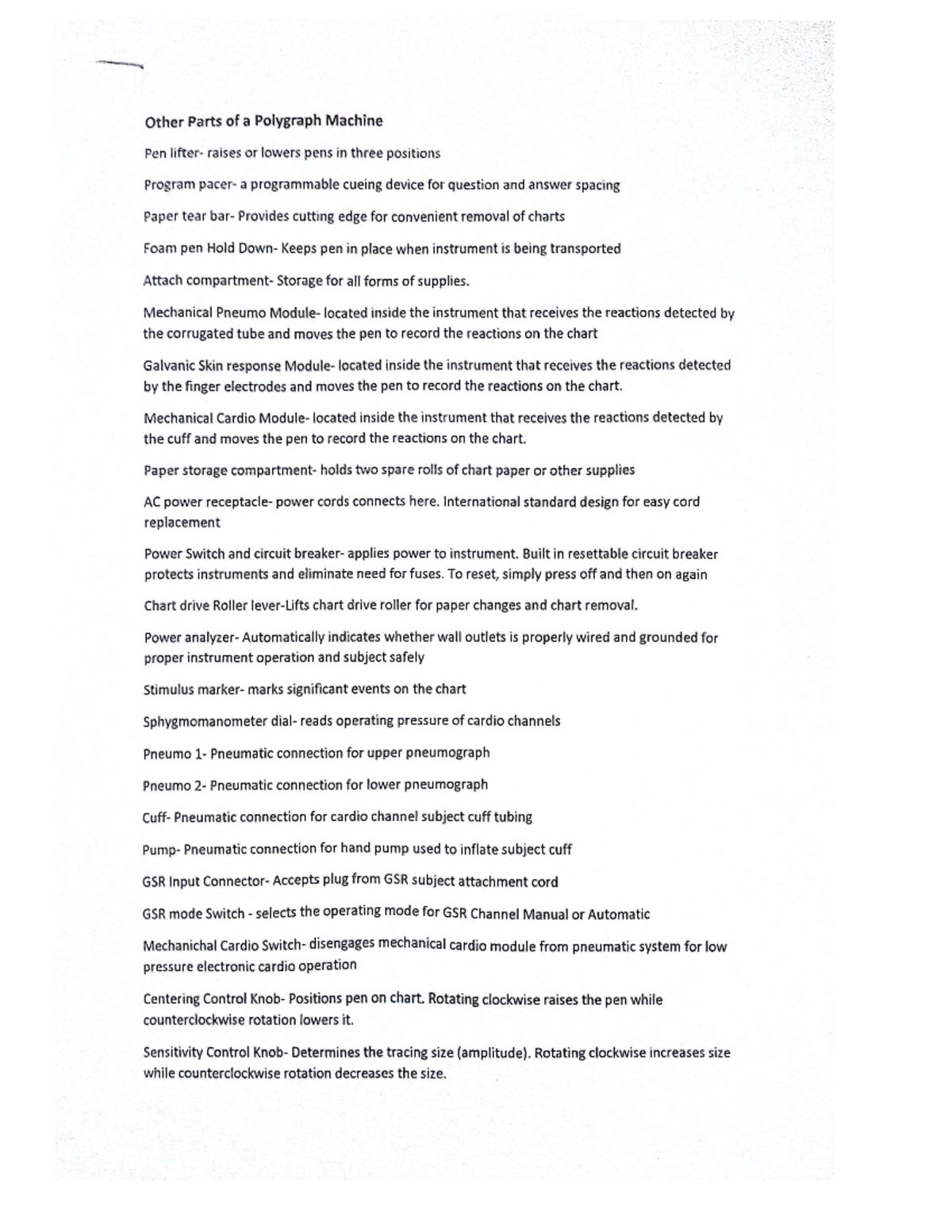 Other Parts of Polygraph-WPS Office - Other Parts of a Polygraph ...