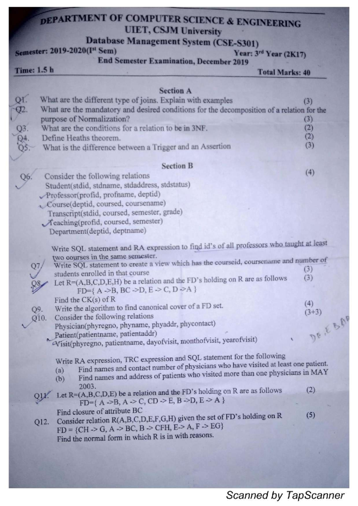 DBMS 35 merged-1 - Principles Of Computer Science - Studocu