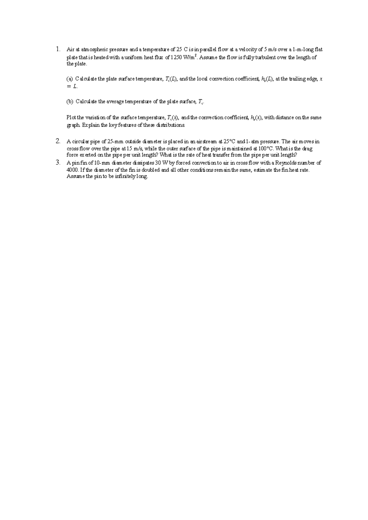 Self work Flipped class - 1. Air at atmospheric pressure and a ...