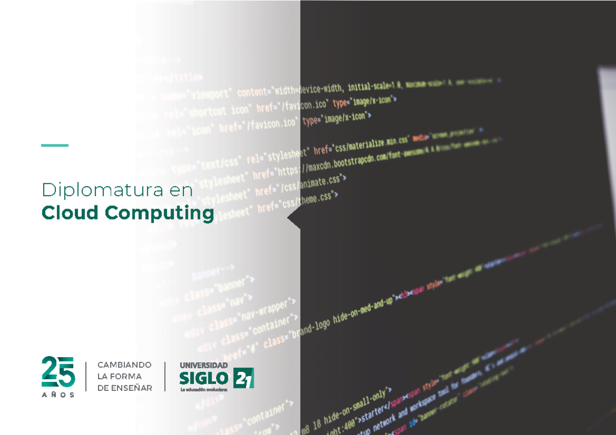 Diplomatura EN Cloud Computing - Diplomatura en Cloud Computing CAMBIANDO LA FORMA DE ENSEÑAR ...