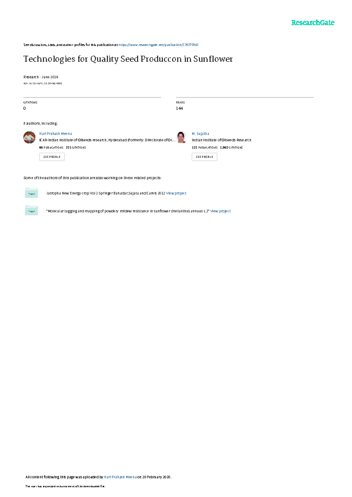 Sunflowerseedproduction-pamphlet June 26-282019 - See discussions ...