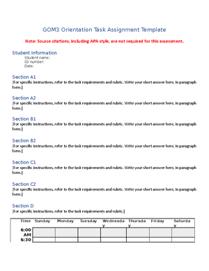 Orientation Task Template 2 - GOM3 Orientation Task Assignment Template Note: Source citations ...