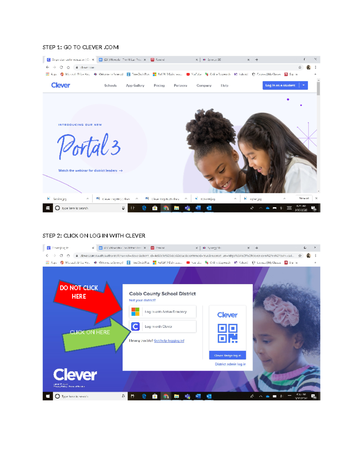 2021 Acessing Clever & Newsela from Clever - STEP 1: GO TO CLEVER .COM STEP 2: CLICK ON LOG IN ...