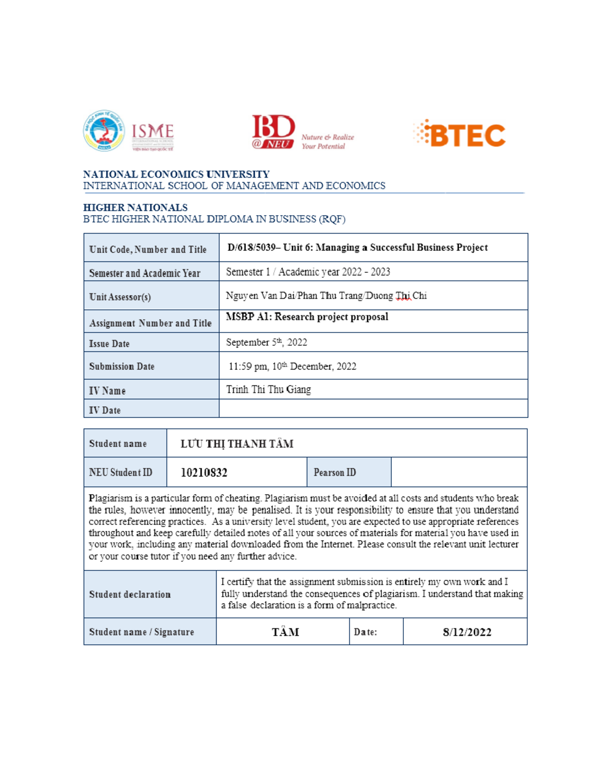 10210832 MSBP A2 - MSBP A2 - THE EXAMINATION OF THE CONNECTION BETWEEN ...