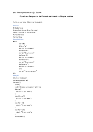 Principios de algoritmos - Guía de Trabajo N°7: Estructura condicional ...