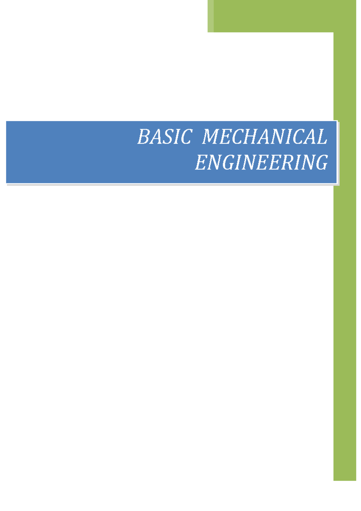 BME -Module 4 Thermodynamics - BASIC MECHANICAL ENGINEERING Module 4 ...