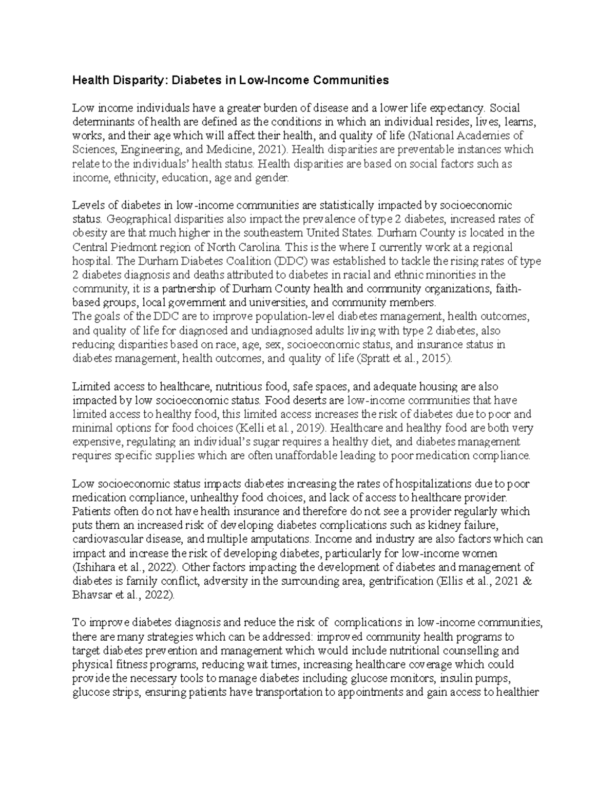 Health Disparity - Social determinants of health are defined as the ...