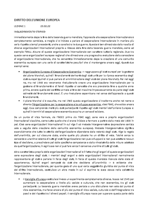 Schemi UE parte 2 - riassunti - ISTITUZIONI UNIONE EUROPEA Quadro ...