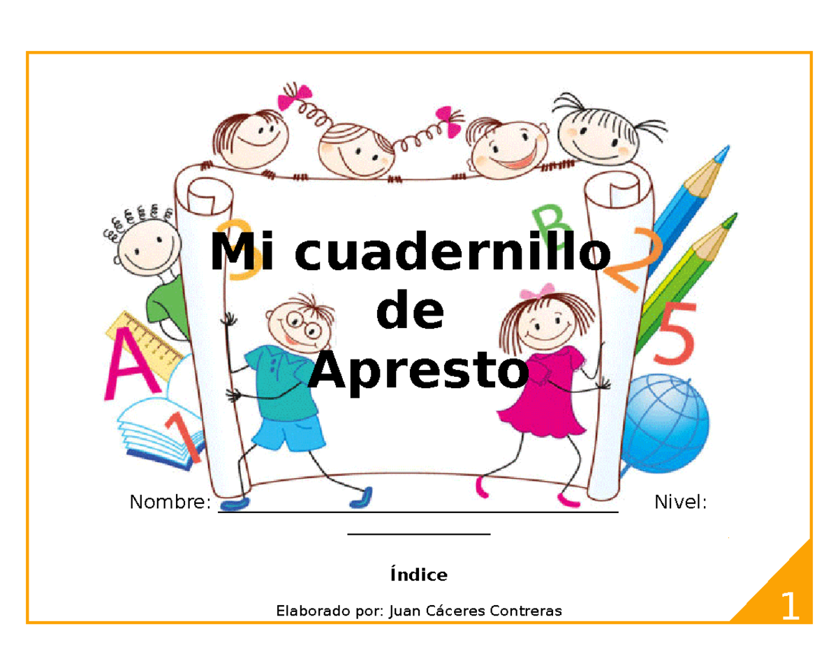 Manual de Apresto - Material didáctico - Mi cuadernillo de Apresto ...