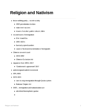 Religion basics and foundations - 01. Topic: Cram-course on Religion ...