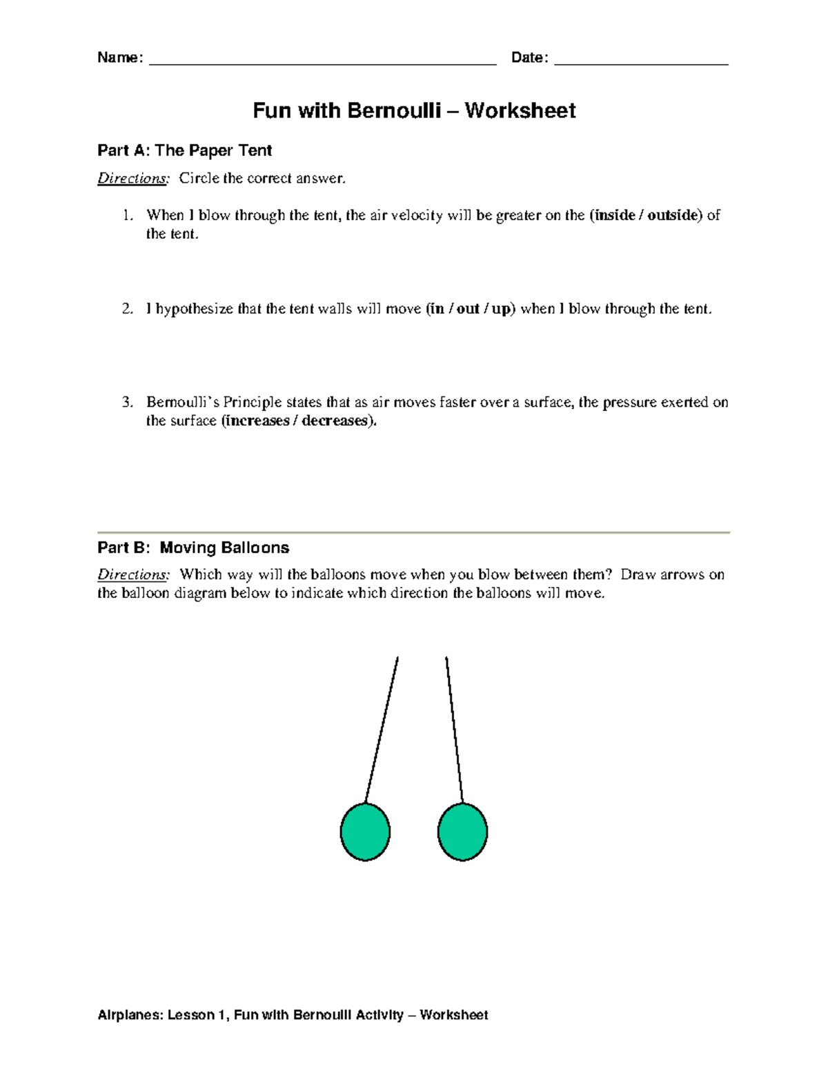 Bernoulli worksheet - bbbnbnbnbnvhghjhjhhhhhhvhv - Name