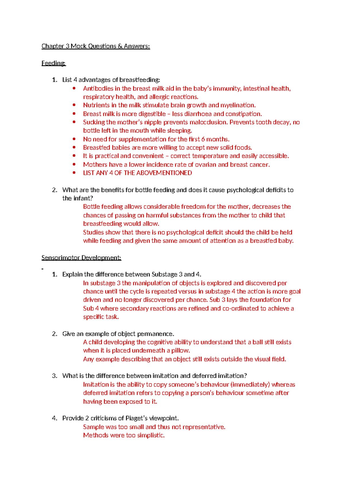 Chapter 3 Mock Questions & Memo - Chapter 3 Mock Questions & Answers ...