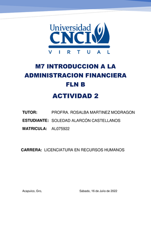 Introduccion a la contabilidad- proyecto integrador - UNIVERSIDAD VIRTUAL CNCI INTRODUCCION A LA ...