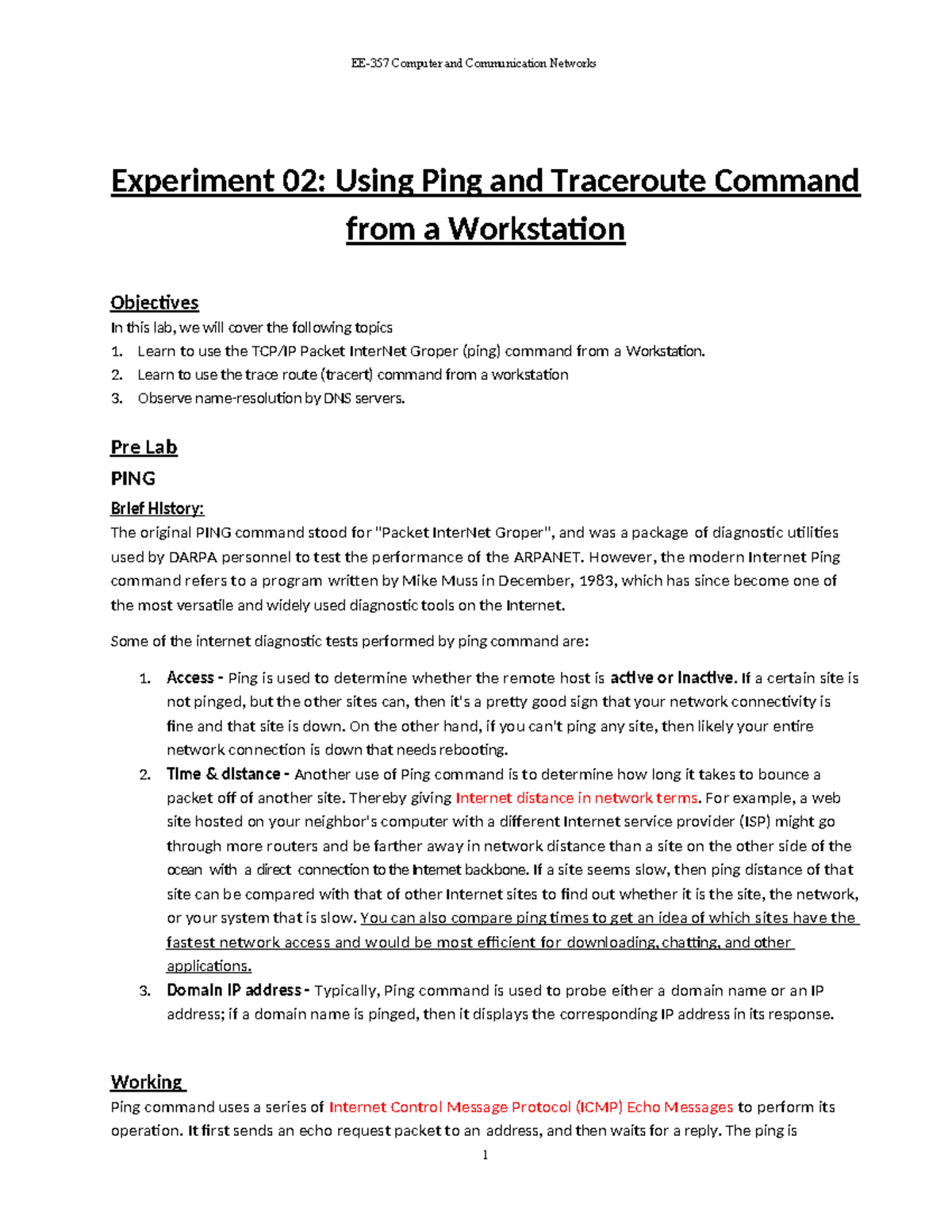 Lab #3 - these are lab reports of networking course very crucial course ...