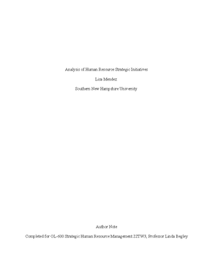 OL-600 3-2 Final Project Milestone One- Employee Engagement and ...