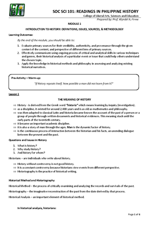 Module 1 - The Contemporary World - MODULE 1: THE CONTEMPORARY WORLD ...