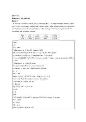 ME4725 HW4 - Homework Questions - ME Dr. S. Choi Homework #4, Due 2/27/ Consider a mechanical ...