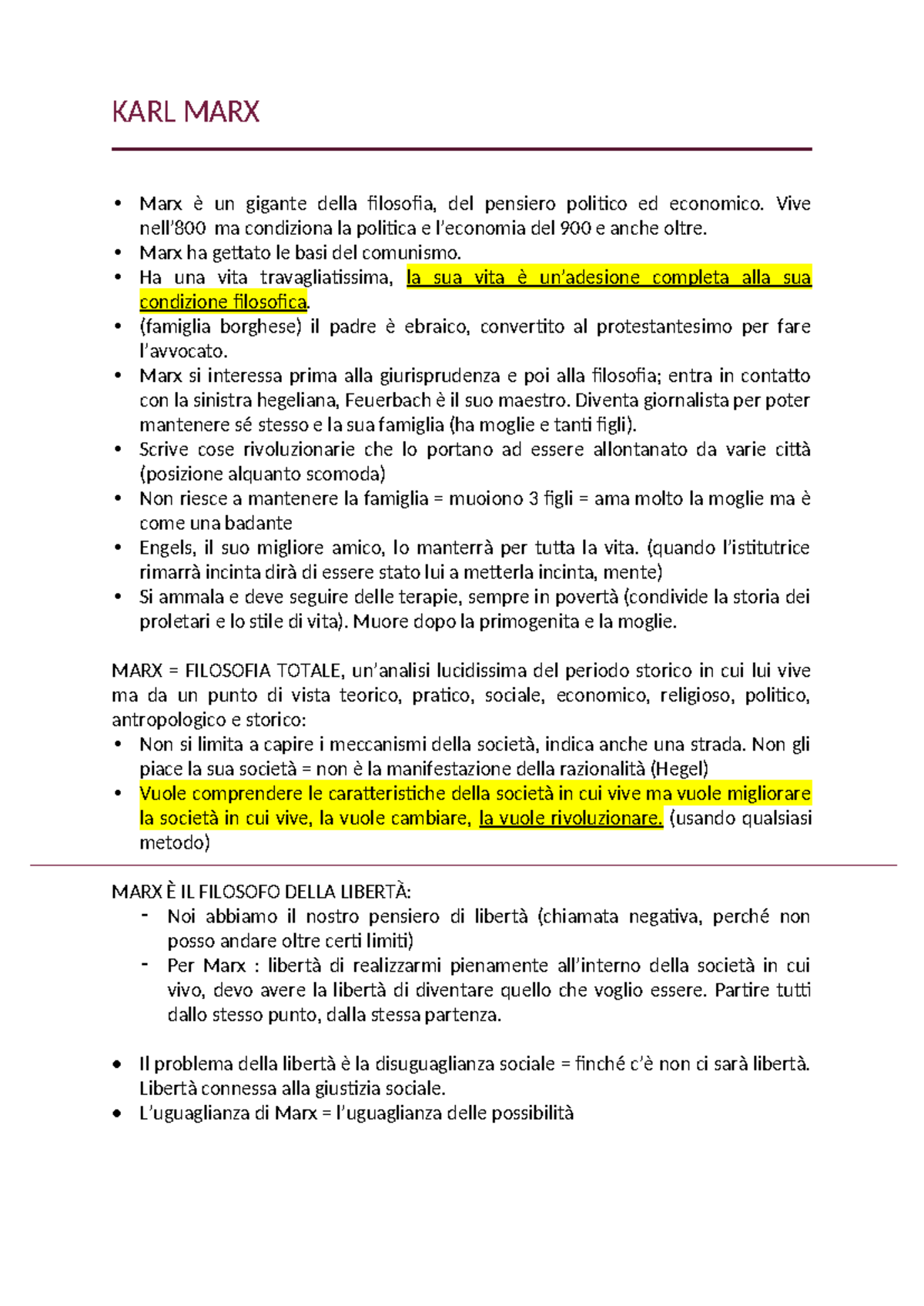 MARX - KARL MARX • Marx è un gigante della filosofia, del pensiero ...