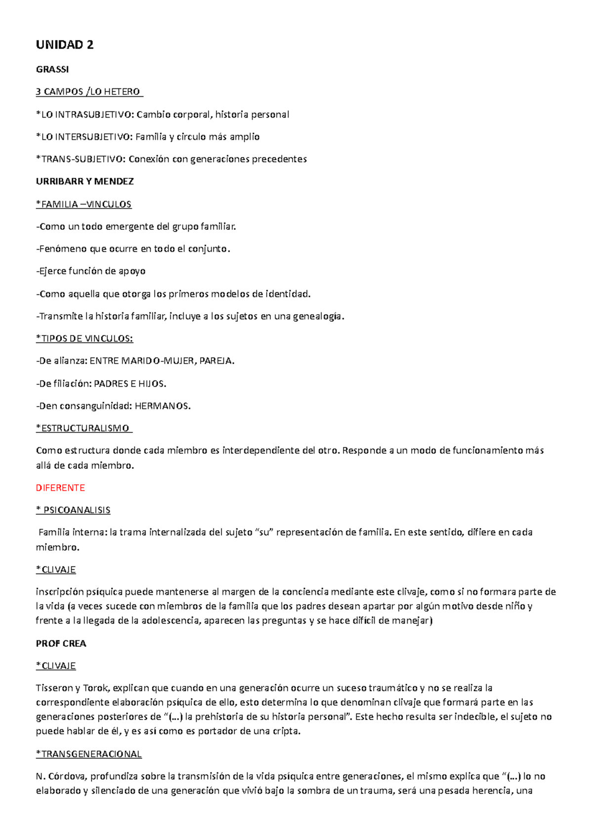 Desarrollo Resumen Unidad 2 Y Unidad 3 - UNIDAD 2 GRASSI 3 CAMPOS /LO ...