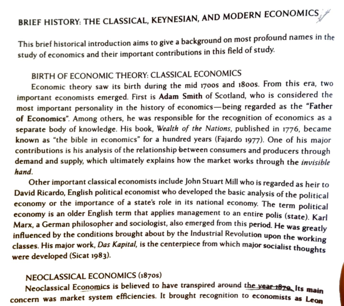 Brief History of Economics - Business - Studocu