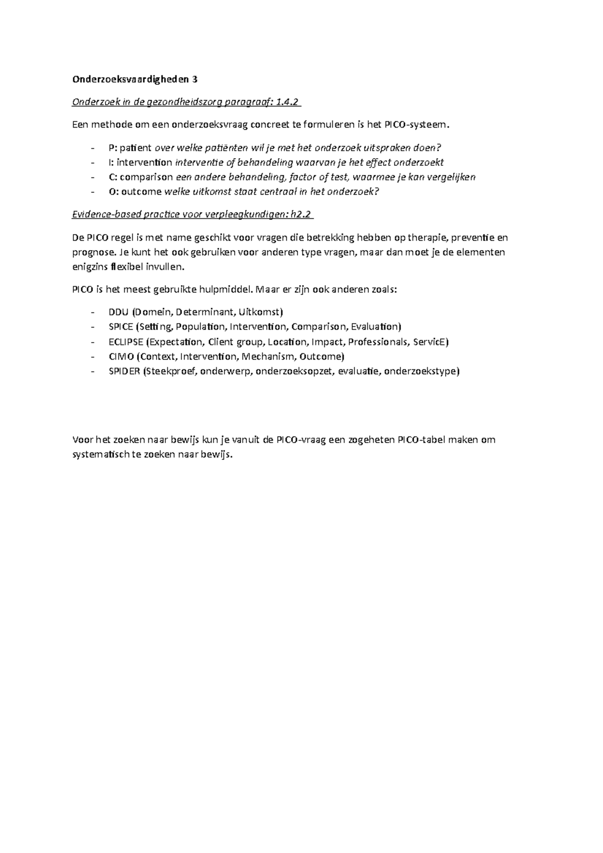 Onderzoeksvaardigheden 3 - Een methode om een onderzoeksvraag concreet ...