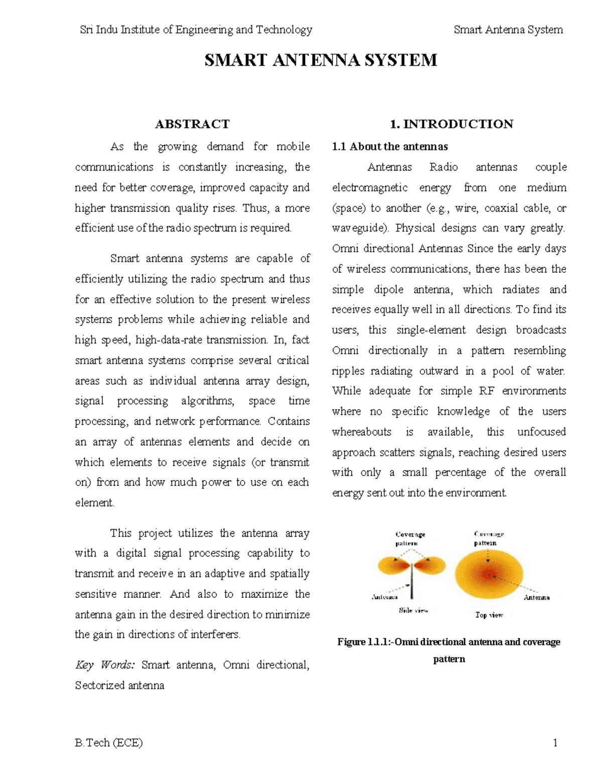 smart antenna system seminar - SMART ANTENNA SYSTEM ABSTRACT As the growing demand for mobile ...