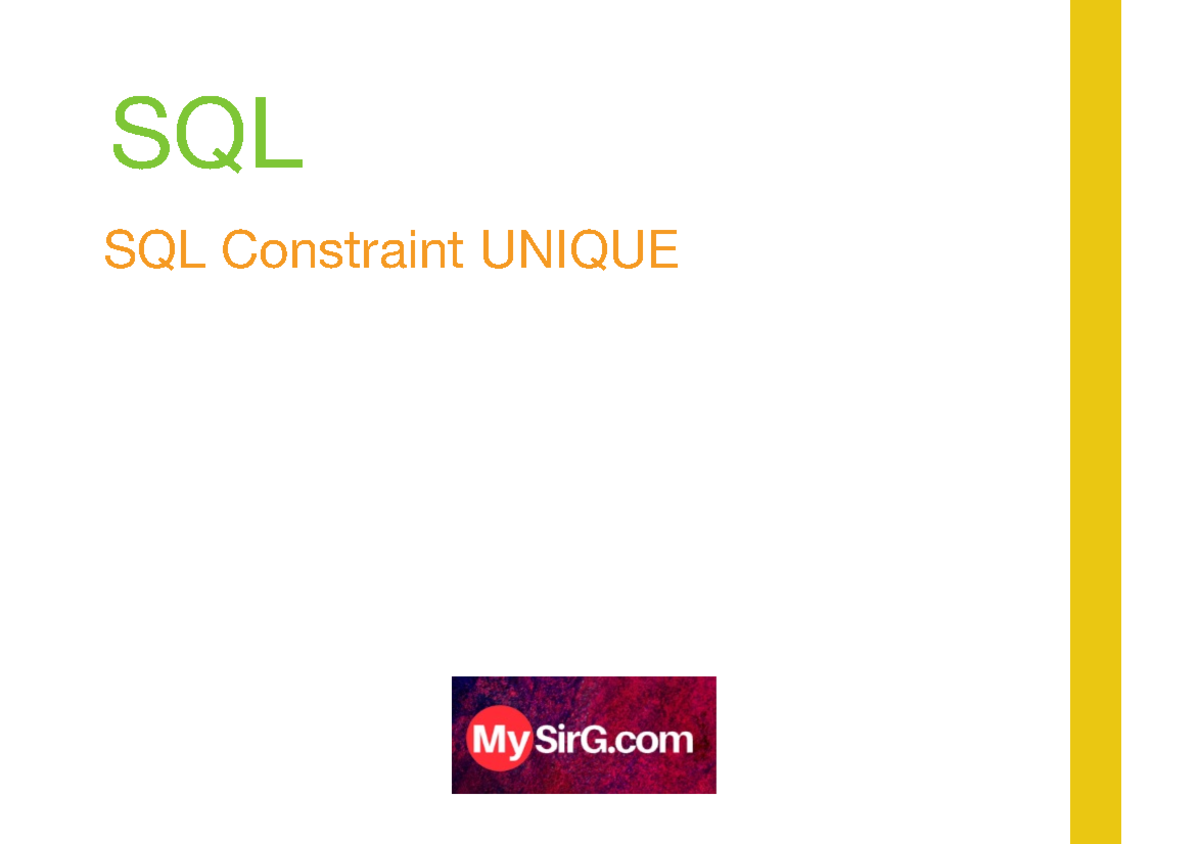 8 SQL Constraint Uniquepdf lyst1719336964201 - Computer Organisation Architecture - Studocu