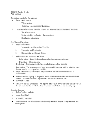 SOC210 Chapter 2 Notes - SOC210 Chapter 2 Notes *Paradigms, Theory, and ...