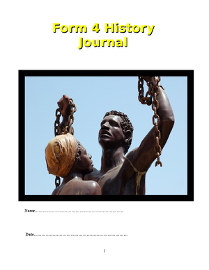 Juniqua Whyte Caribbean History SBA - Candidate NAME: Juniqua C Whyte ...