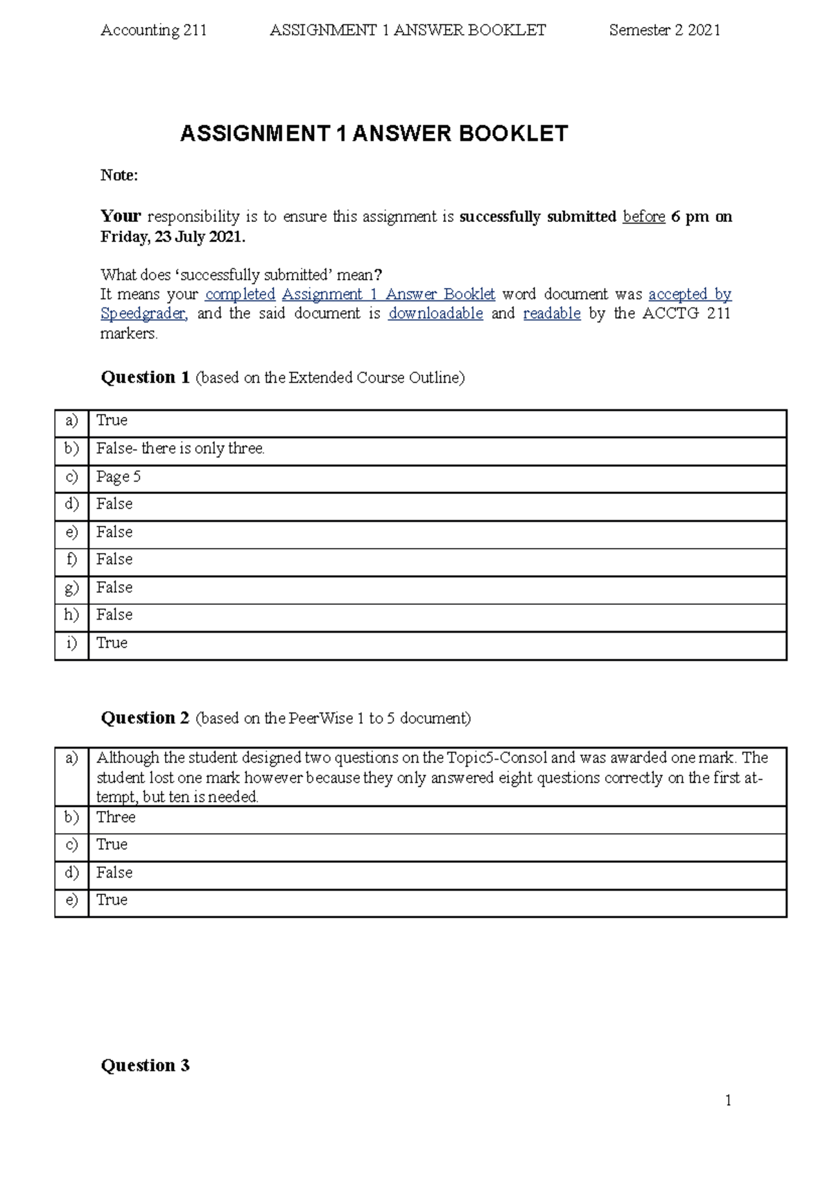 Assignment 1 Answer Booklet S2 for study - ASSIGNMENT 1 ANSWER BOOKLET ...