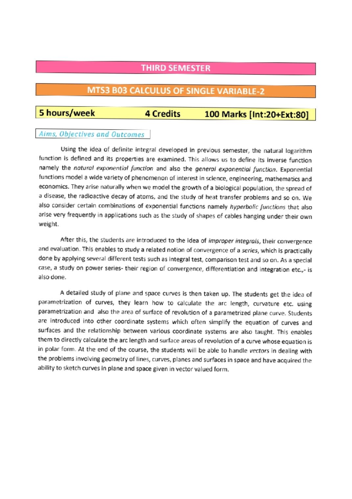 Calculus OF Single- Variable-2 - Bsc maths - Studocu