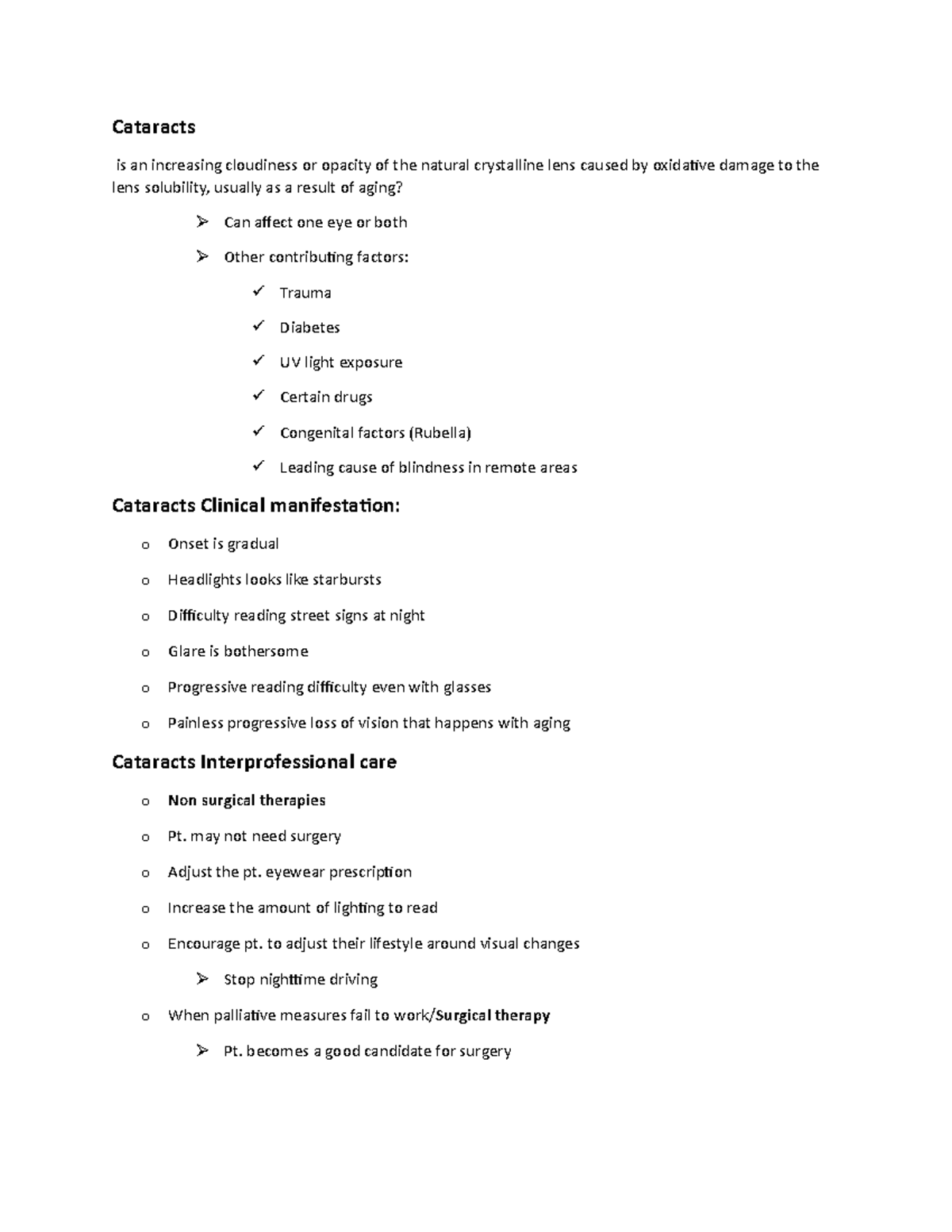 Eyes and ears W3 LM - eyes and ears notes based on ppt and book ...