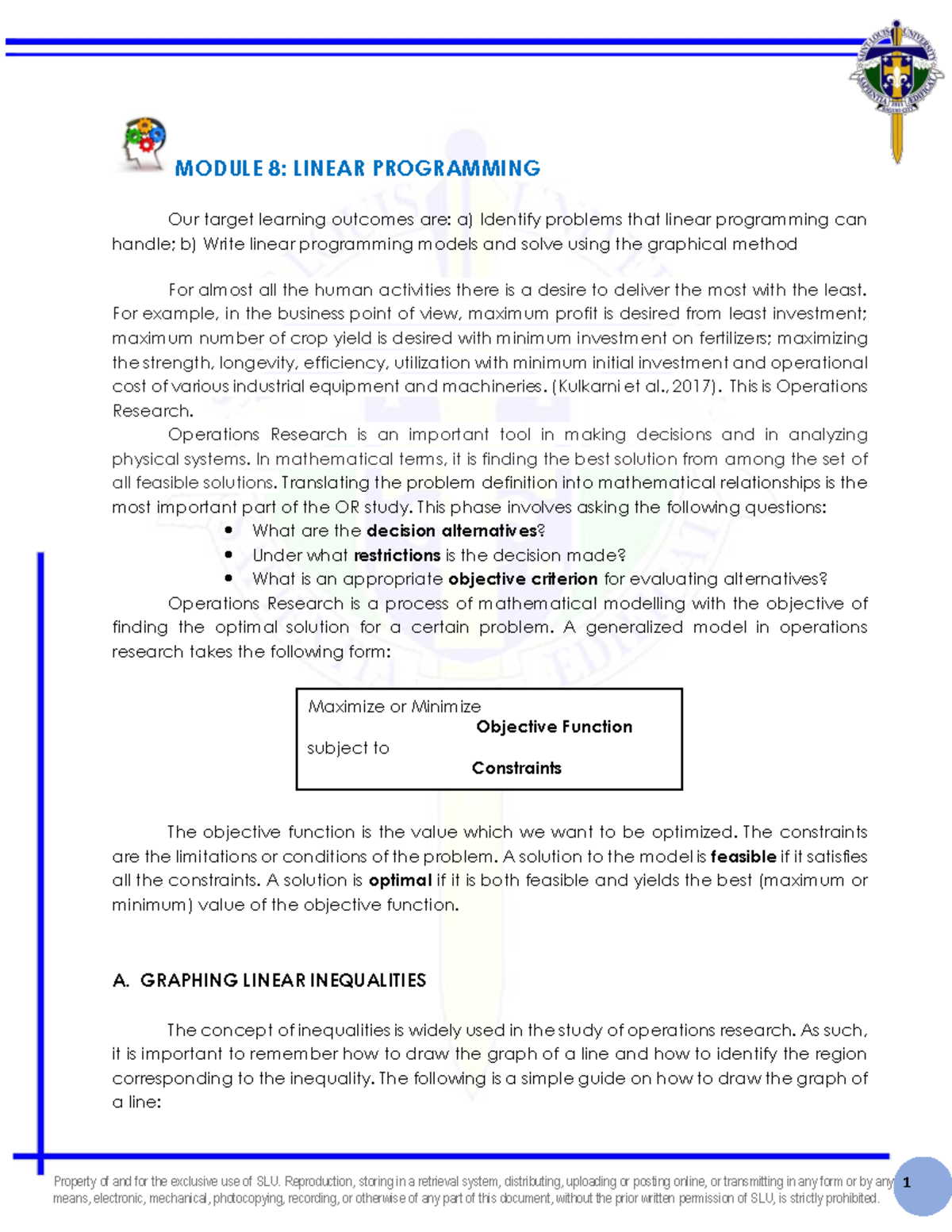 Module 8 - mahirap sya intindihin minsan - Property of and for the ...