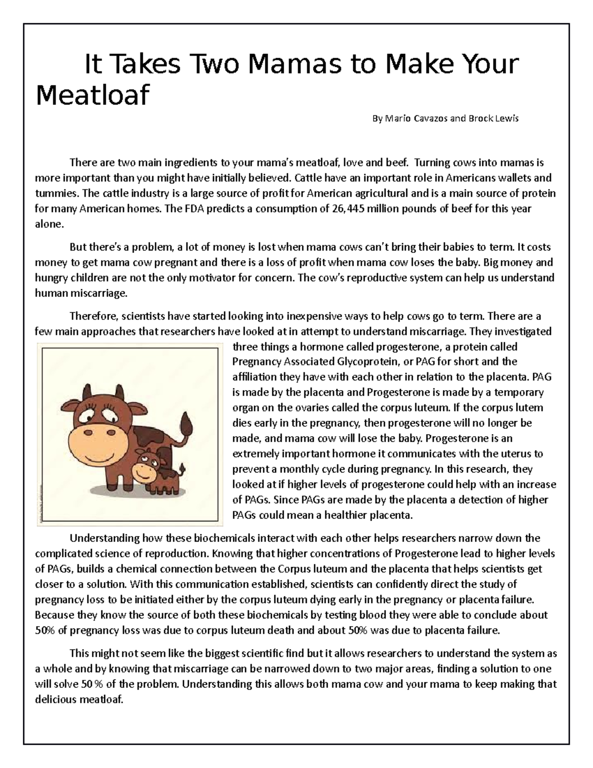 Press Article[ 77] - An essay on PAG - It Takes Two Mamas to Make Your ...