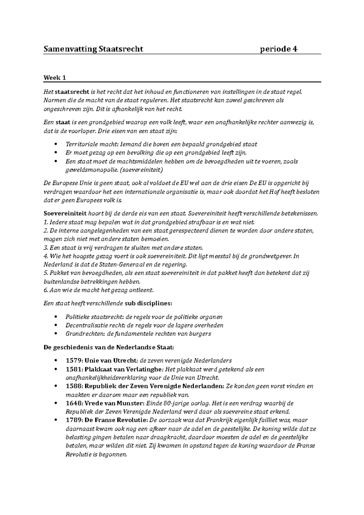 Samenvatting Staatsrecht - Normen die de macht van de staat reguleren ...