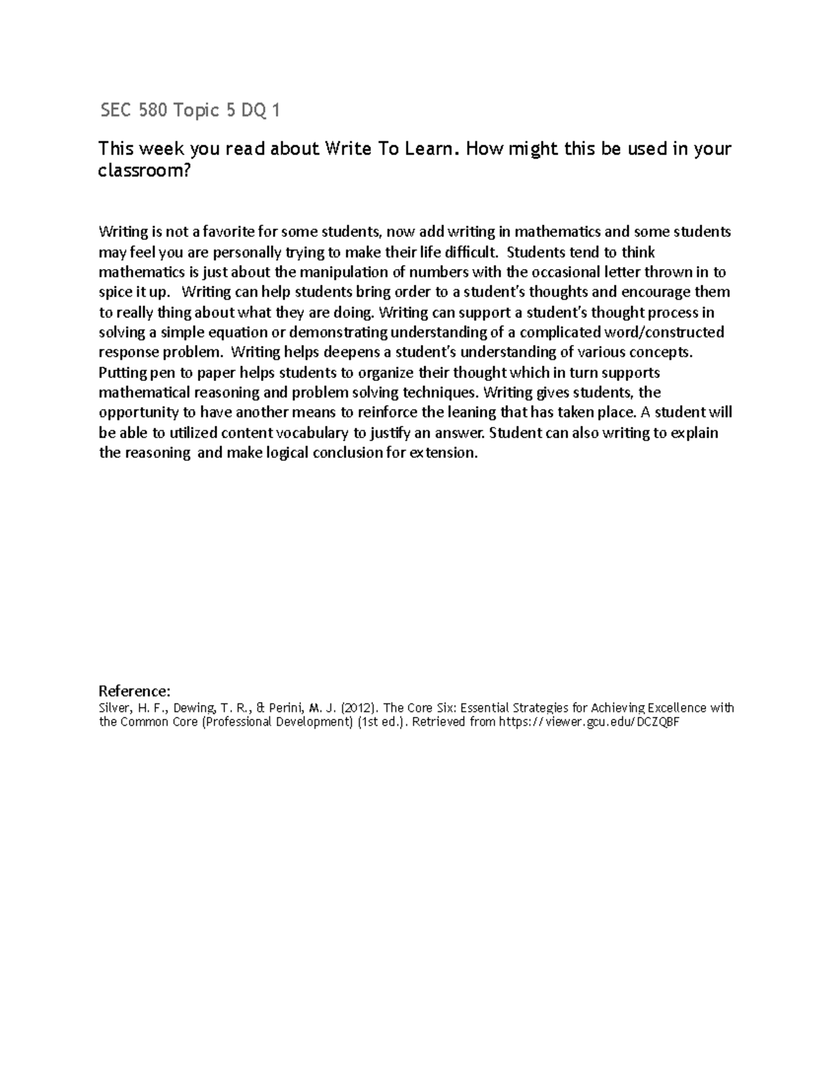 SEC 580 Topic 5 DQ 1 - Discussion Questions - SEC 580 Topic 5 DQ 1 This ...