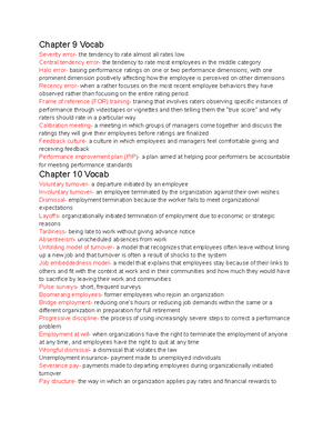 Chapter 1 reading guide - Chapter 1: Human Resources Management ...