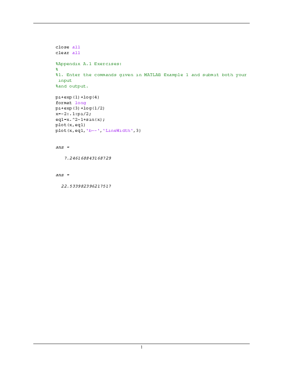 MAT275 Computer Lab 1 - MAT 343 - ASU - Studocu