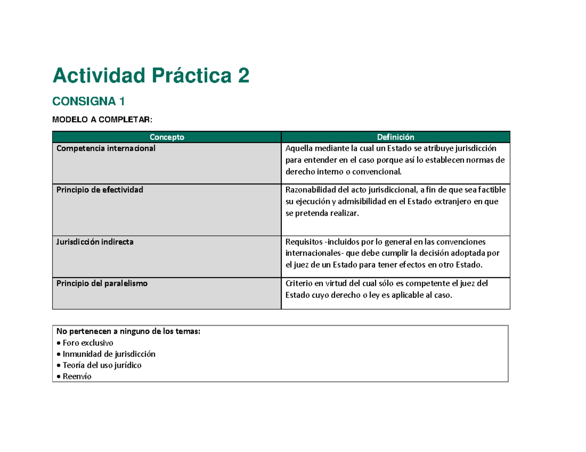 AP2 - Consigna 1 - 2 - 3 - Actividad Práctica 2 CONSIGNA 1 MODELO A ...