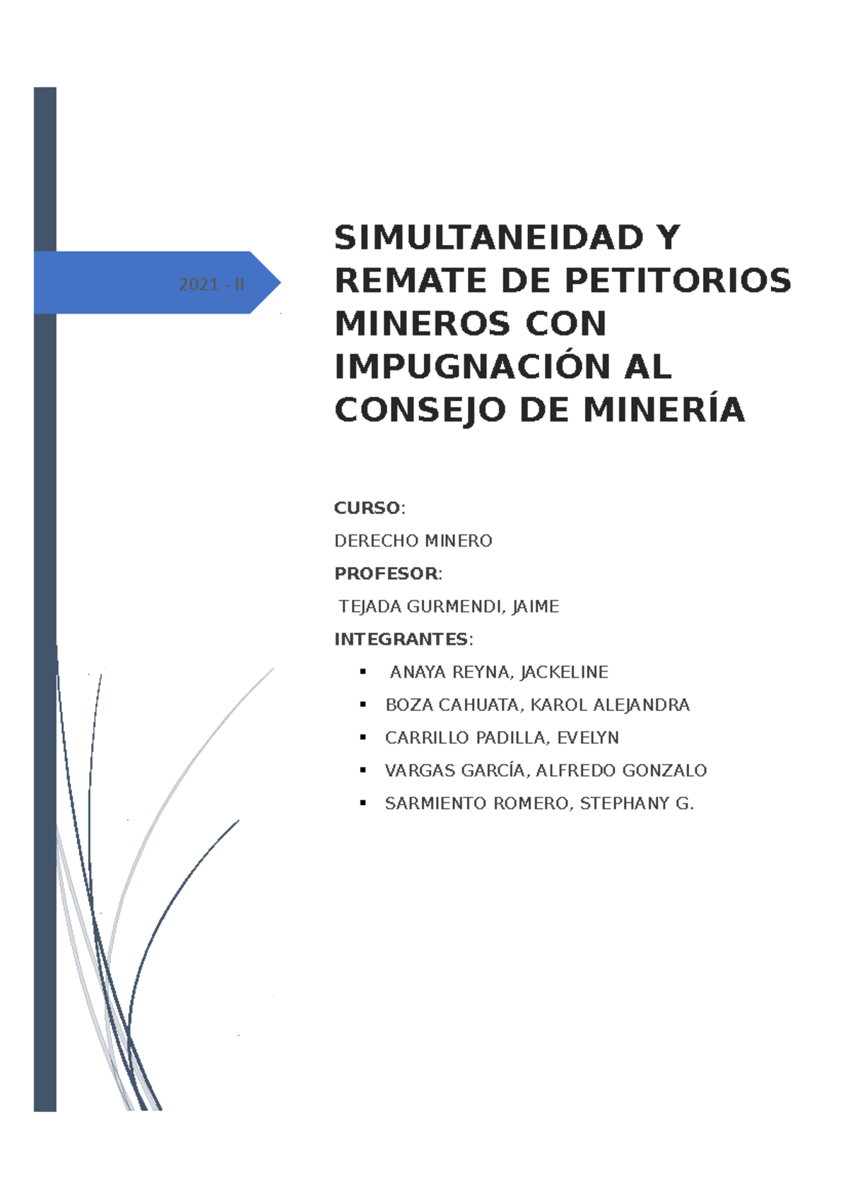 Informe Legal- Simultaneidad Y Rematee E Petitorios Mineros CON ...
