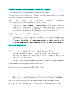 Anexo 2 - Tarea 3 Matriz de comprensiones sobre la psicología conductista - Rossana Robledo ...